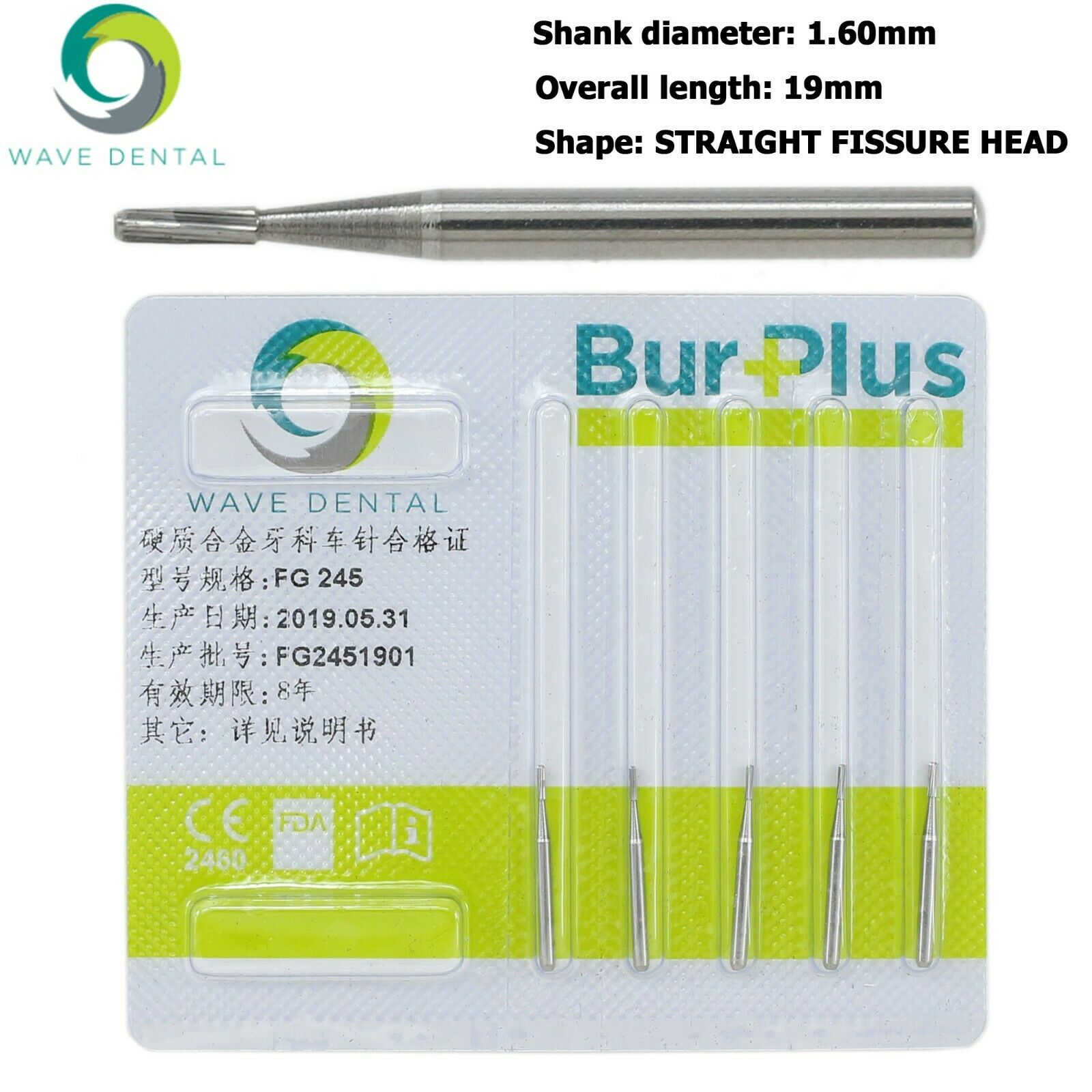 Cheap 5 Packs Wave Dental Carbide Bur Fits High Speed Handpiece ...