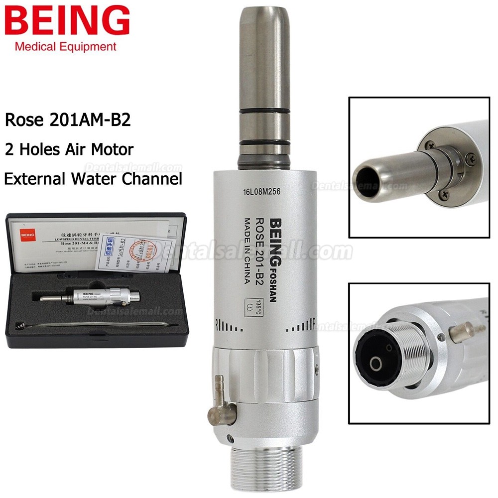 BEING Rose 201AM-M4/B2 Dental Low Speed Air Motor Handpiece 2 Hole / 4 ...