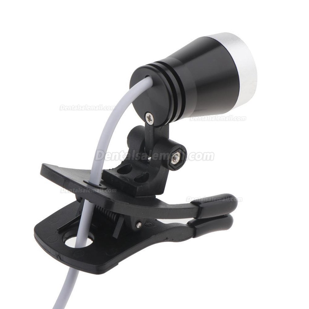 Portable Clip Clamp LED Head Light Lamp for Dental Binocular Loupes ...