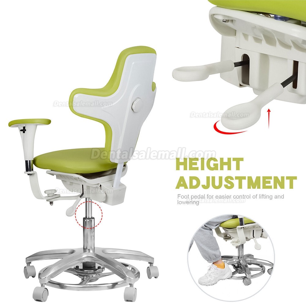 Ergonomic Dental Microscope Stool Micro Surgeon Chair with Amrests ...