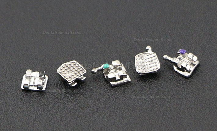 200Pcs/10 Packs Orthodontic OC Metal Brackets Braces Mini Roth 022 345 ...