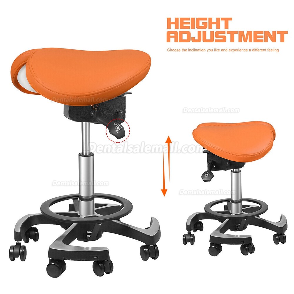Ergonomic Dental Assistant Stool Two-part Saddle Chair Assistant ...