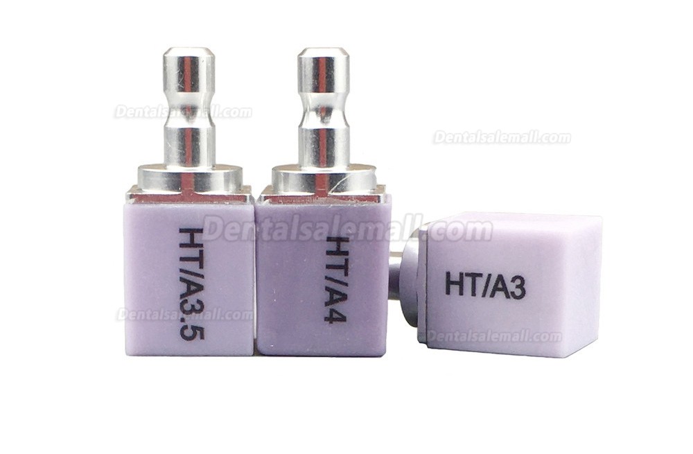 5Pcs C14 Dental Lithium Disilicate Glass Ceramic Blocks CEREC Emax for ...