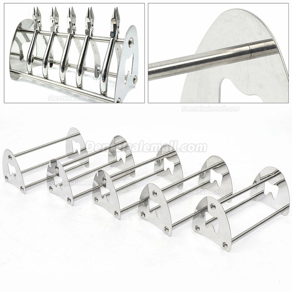 5Pcs Dental Stainless Steel Stand Holder For Orthodontic Pliers Forceps ...