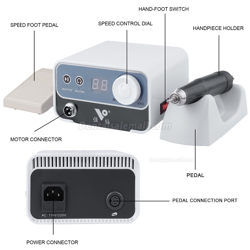 Dental Lab Brushless Micro Motor Polishing Micromotor Polisher Machine ...